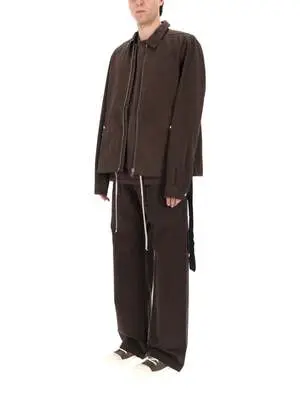 Rick Owens Zip-front Cotton Jacket - Brown