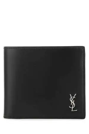 Saint Laurent Leather Wallet - Black