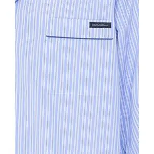 Dolce & Gabbana Striped Poplin Vanity Shirt - Blue
