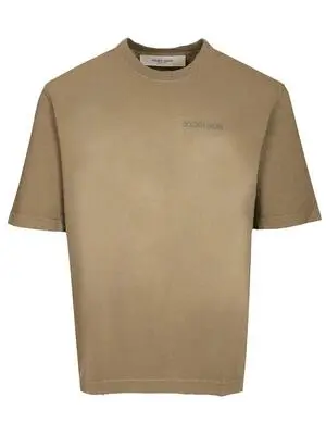 GOLDEN GOOSE Cotton Jersey T-shirt - Brown