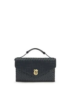 Bottega Veneta Knot Lock Shoulder Bag - Blue