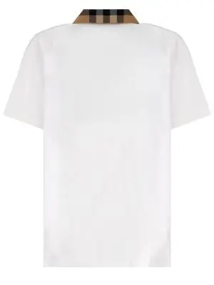 Burberry Cotton Pique Polo - White