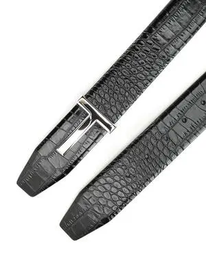 TOM FORD Reversible T-buckle Belt - Black