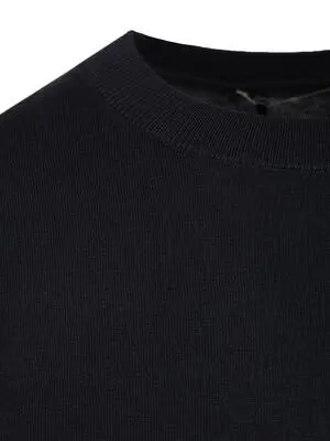 Max Mara Sweater In Cotton, Silk And Cashmere Yarn - Blue