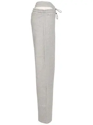 Attico Cotton Jersey Jogger Trousers - Gray
