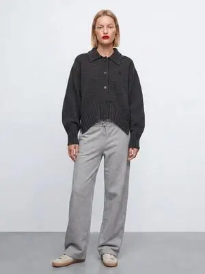 Attico Cotton Jersey Jogger Trousers - Gray