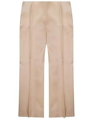Alberta Ferretti Silk Straight Trousers