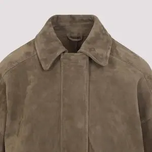 Brunello Cucinelli Suede Leather Jacket - Brown