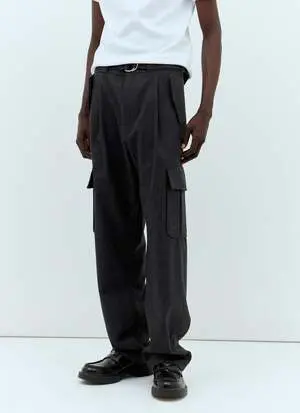 Prada Flannel Cargo Pants - Gray