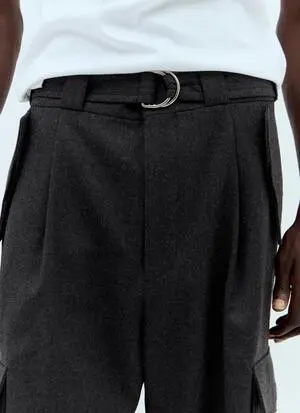 Prada Flannel Cargo Pants
