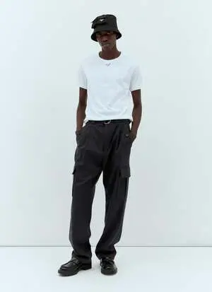 Prada Flannel Cargo Pants