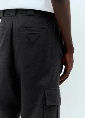 Prada Flannel Cargo Pants