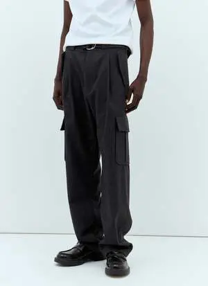 Prada Flannel Cargo Pants - Gray
