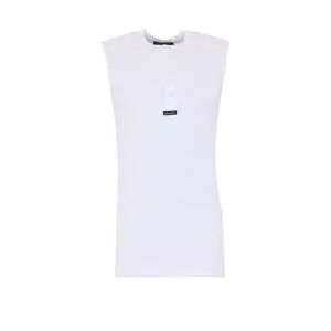 Dolce & Gabbana Logo Henley Shirt - White