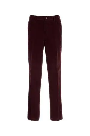 Fendi Burgundy Corduroy Pant - Red