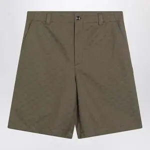 Gucci Gg Fabric Bermuda Shorts - Green
