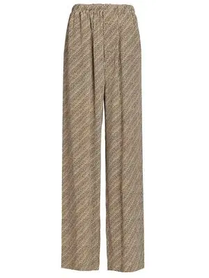 Balenciaga Monogram Pajama Pants - Cream