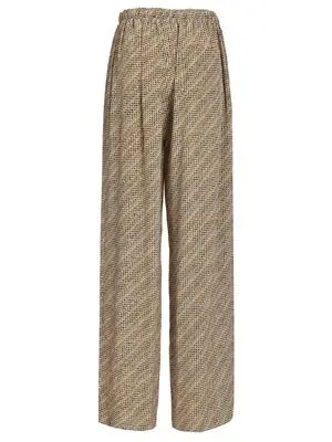 Balenciaga Monogram Pajama Pants - Cream
