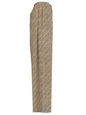 Balenciaga Monogram Pajama Pants - Cream