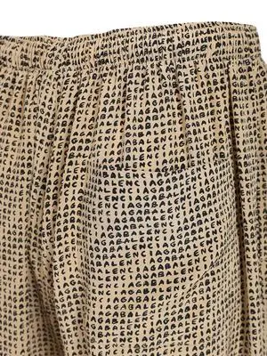 Balenciaga Monogram Pajama Pants - Cream
