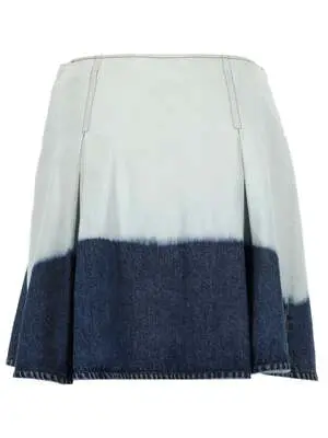 Marni Denim Midi Skirt - White