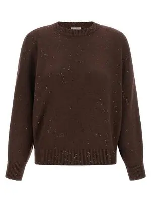 Brunello Cucinelli Diamante' Sweater - Brown