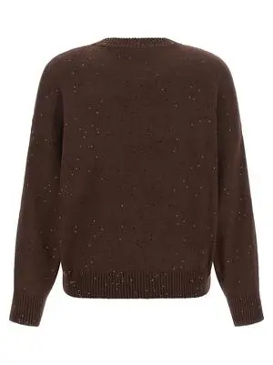 Brunello Cucinelli Diamante' Sweater - Brown