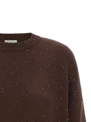 Brunello Cucinelli Diamante' Sweater - Brown