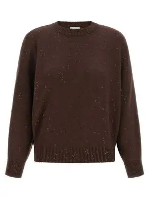Brunello Cucinelli Diamante' Sweater - Brown