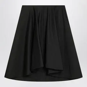 Alexander McQueen Flared Skirt In Silk Blend
