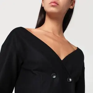 Alberta Ferretti Wool V-neck Jacket