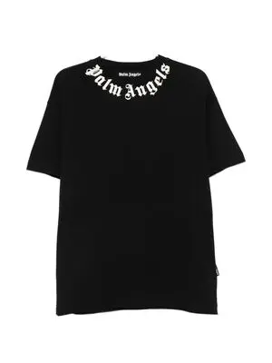 Palm Angels Logo Cotton T-shirt - Multicolor