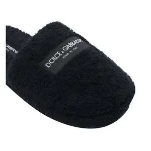 Dolce & Gabbana Dg Hotel Slippers - Black