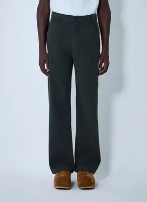 Dries Van Noten Drawstring Cotton Pants - Gray