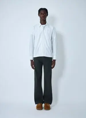 Dries Van Noten Drawstring Cotton Pants - Gray