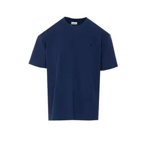 Saint Laurent Piquet Cassandre Oversize T-shirt - Blue