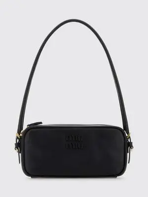 Miu Miu Leather Shoulder Bag - Black