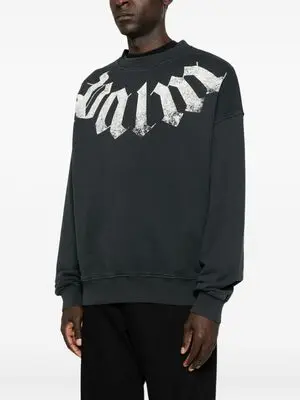 Palm Angels Logo Cotton Sweatshirt