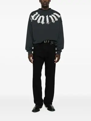 Palm Angels Logo Cotton Sweatshirt