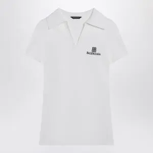 Balenciaga Short-sleeve Nano Bb Tank Top - White
