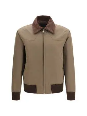 Prada Jacket With Corduroy Collar