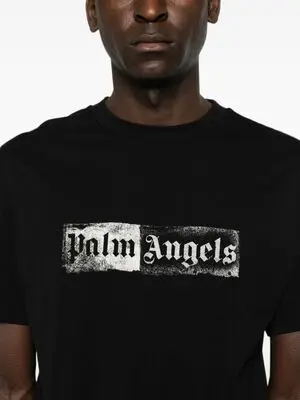 Palm Angels Stamp Logo Cotton T-shirt