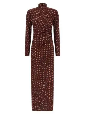 Stella McCartney Polka Dot Mesh Dress - Multicolor