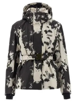 Fendi Frosted Fauna' Ski Jacket - Multicolor