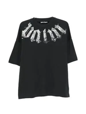 Palm Angels Logo Cototn T-shirt - Multicolor