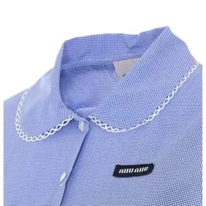 Miu Miu Logo Mini Dress - Blue