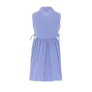 Miu Miu Logo Mini Dress - Blue