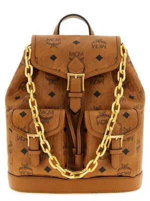 Mcm Aren Mini Backpack - Brown
