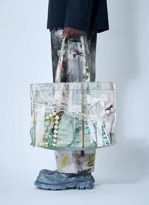 Acne Studios Logo Print Tote Bag