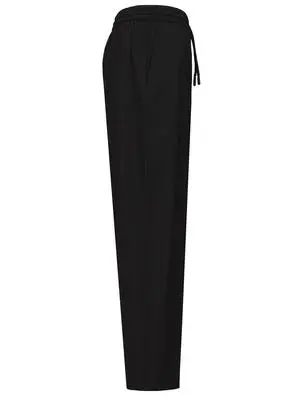 Loewe Tailored Wool Drawstring Trousers - Black
